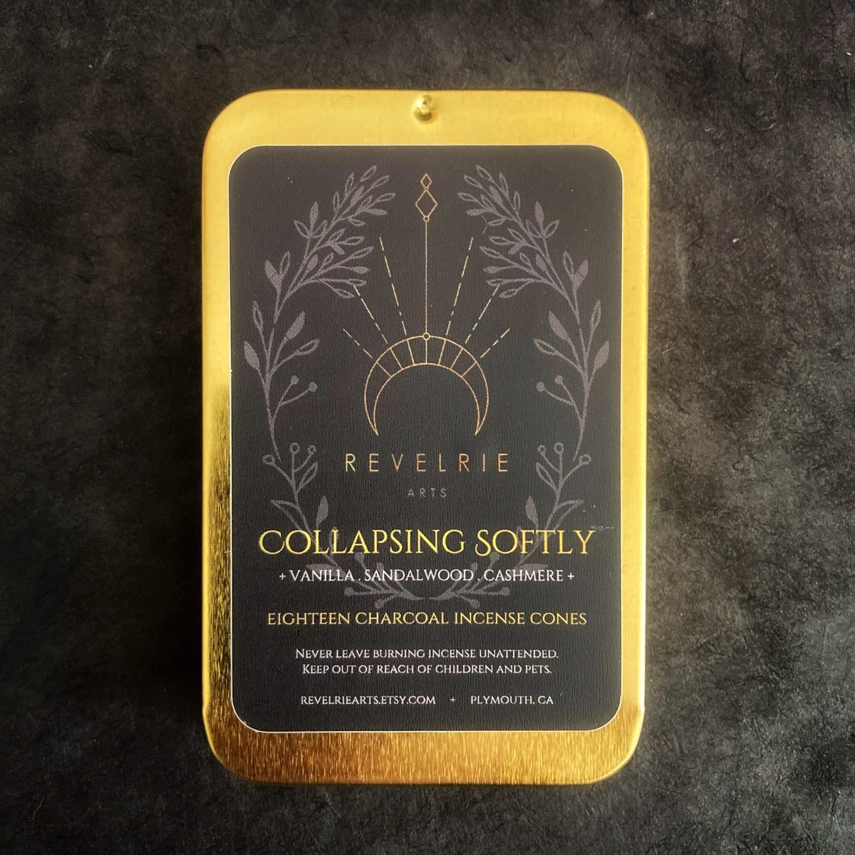 Collapsing Softly Cone Incense – Root Adorned